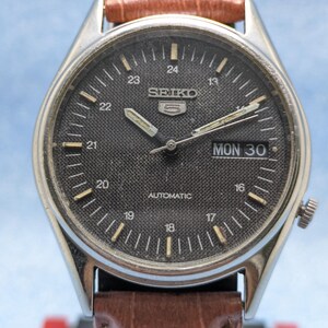 Rare Vintage Seiko 5 Railway Time Automatic Day Date Movement - Etsy