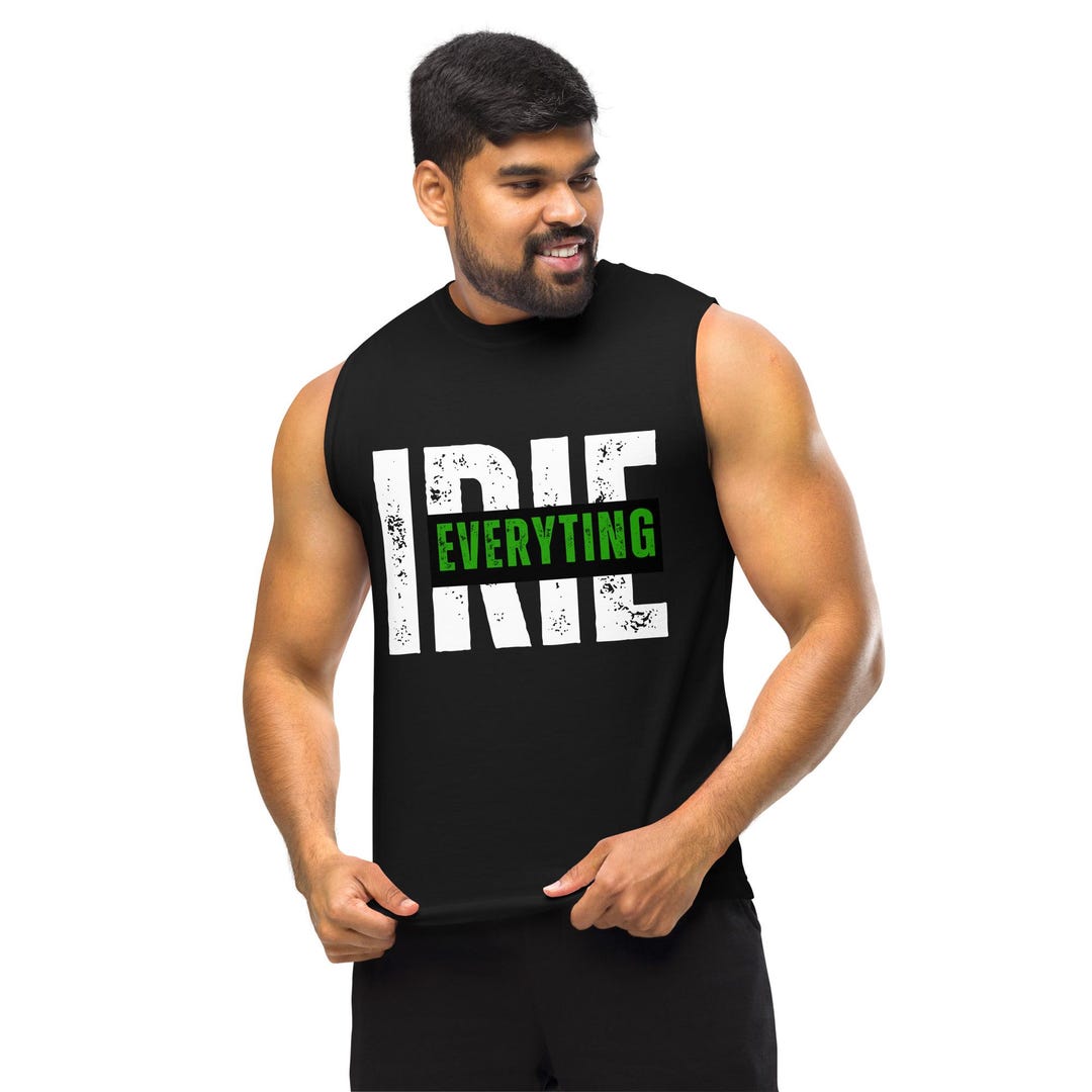 Everyting Irie Muscle Tank Green - Island Calm, Urban Cool | Barefoot ...