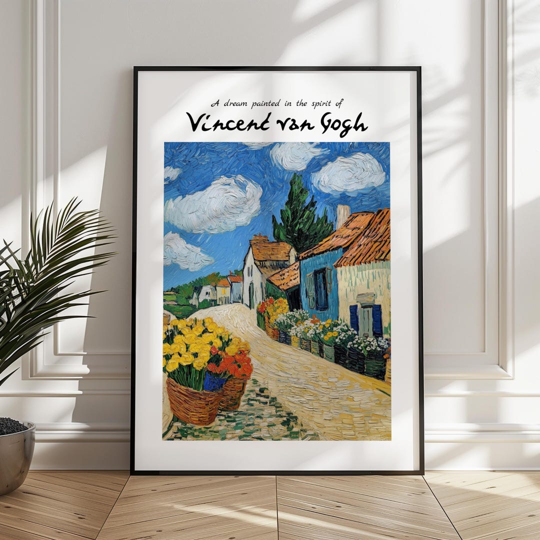 Vincent Van Gogh Poster - Framed or Unframed - Flower Street Art Print ...