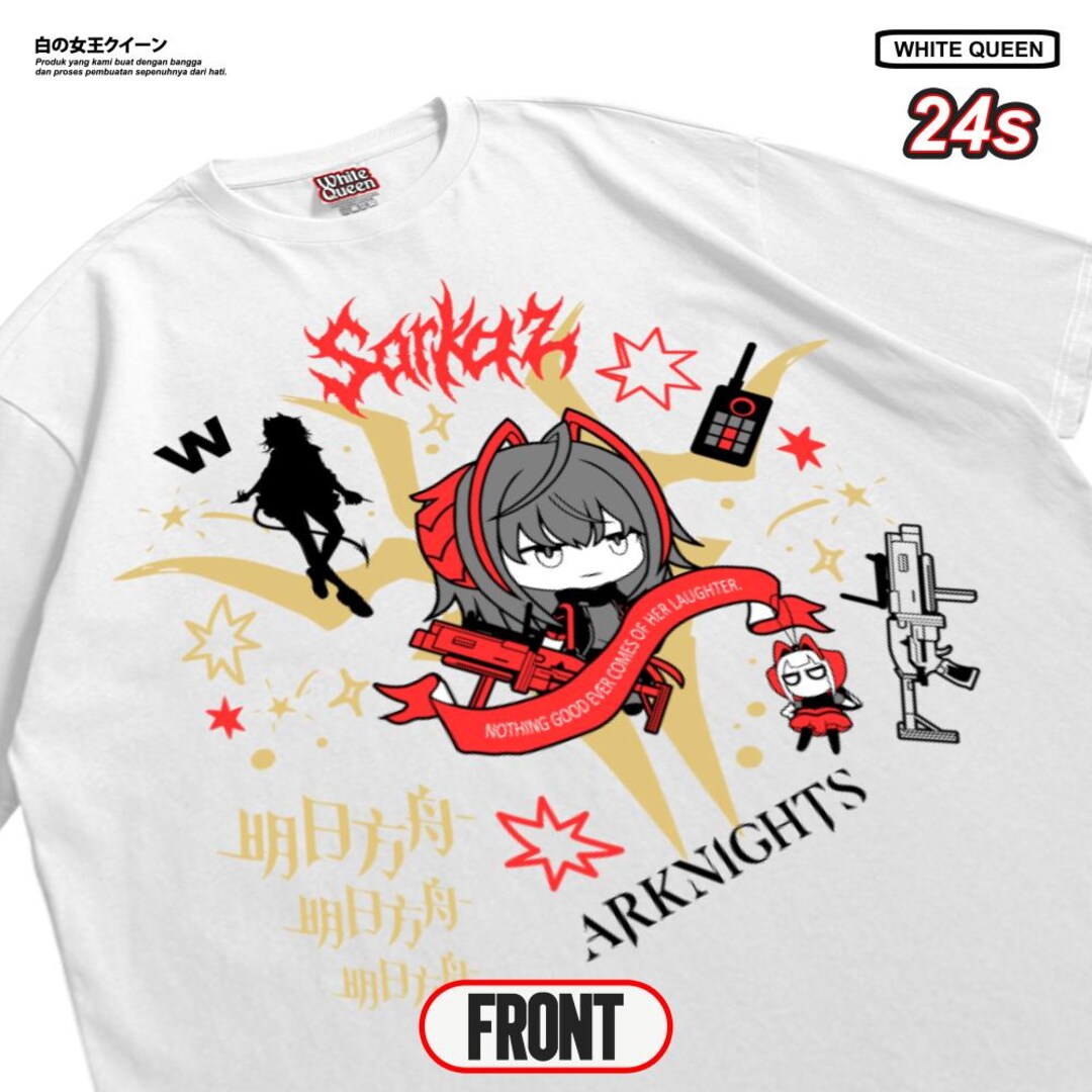 W (wisadel) Sarkaz Arknights T-shirt | Gaming Character Tee - Etsy