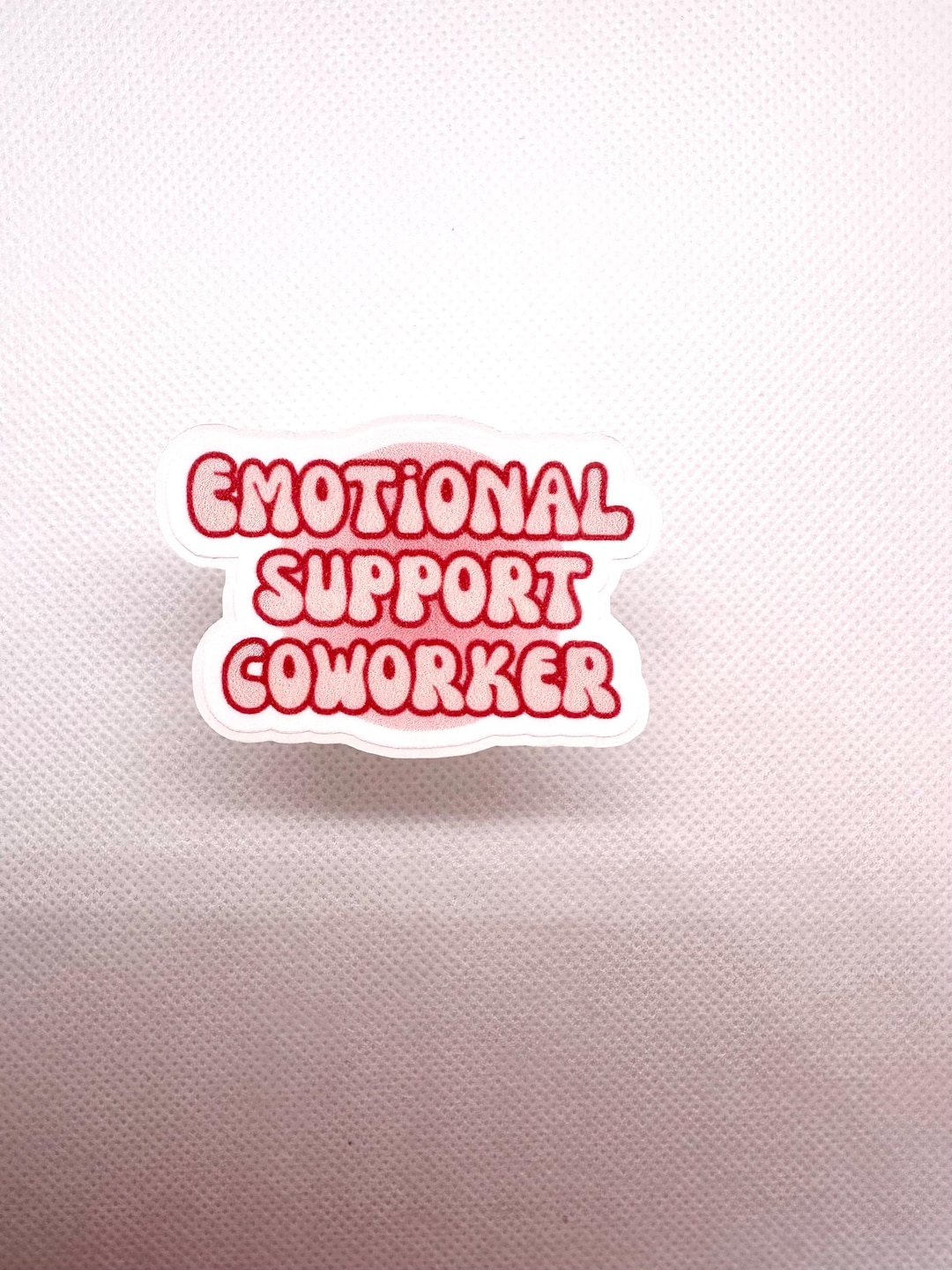 Emotional Support Coworker Sticker: Funny Waterproof Vinyl Decal - Etsy