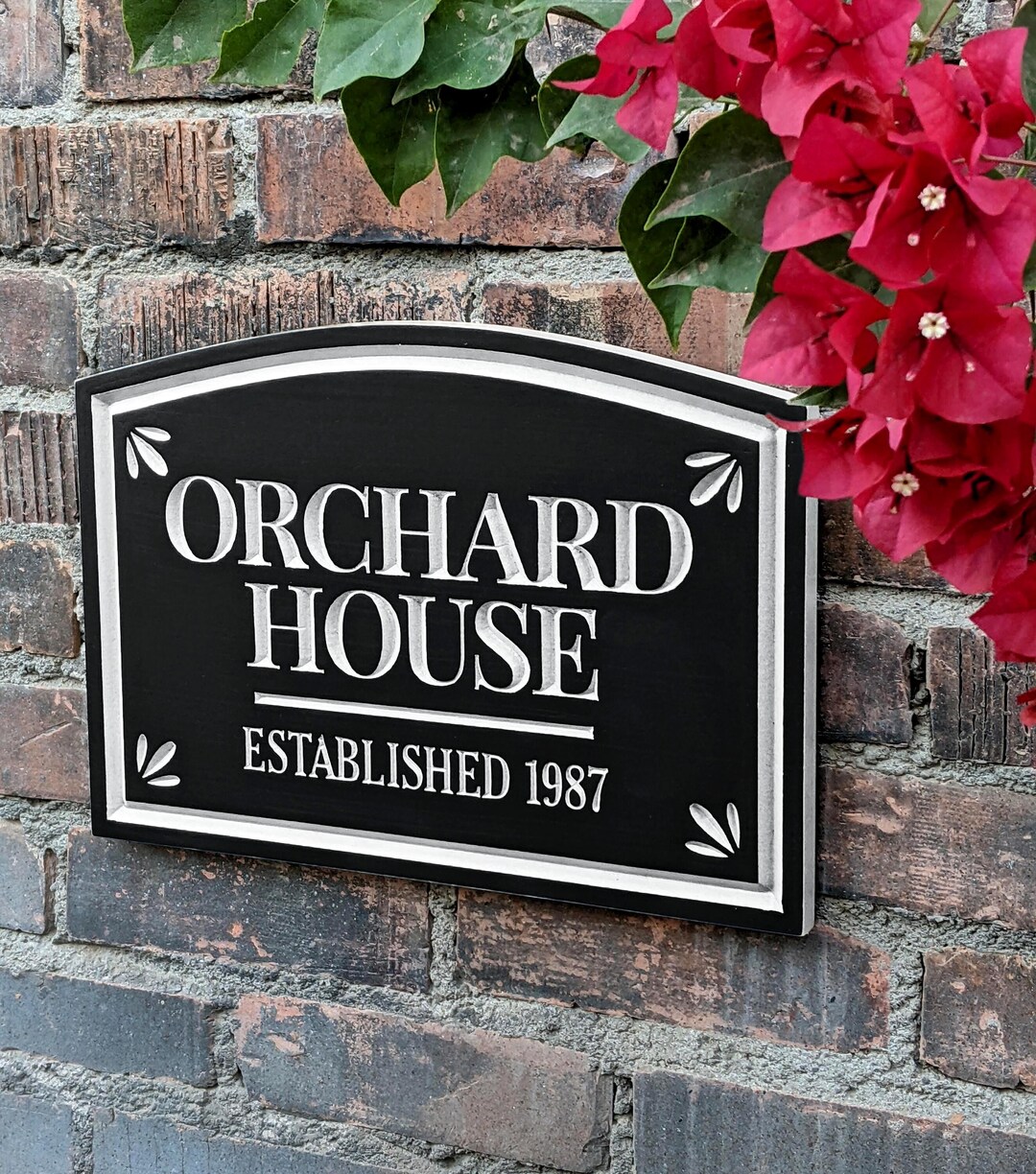 PVC Home Name Sign: Classic and Elegant Family Name Plaque ...