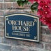 Custom Family Name Sign: Engraved MDF House Plaque With Classic Motifs ...