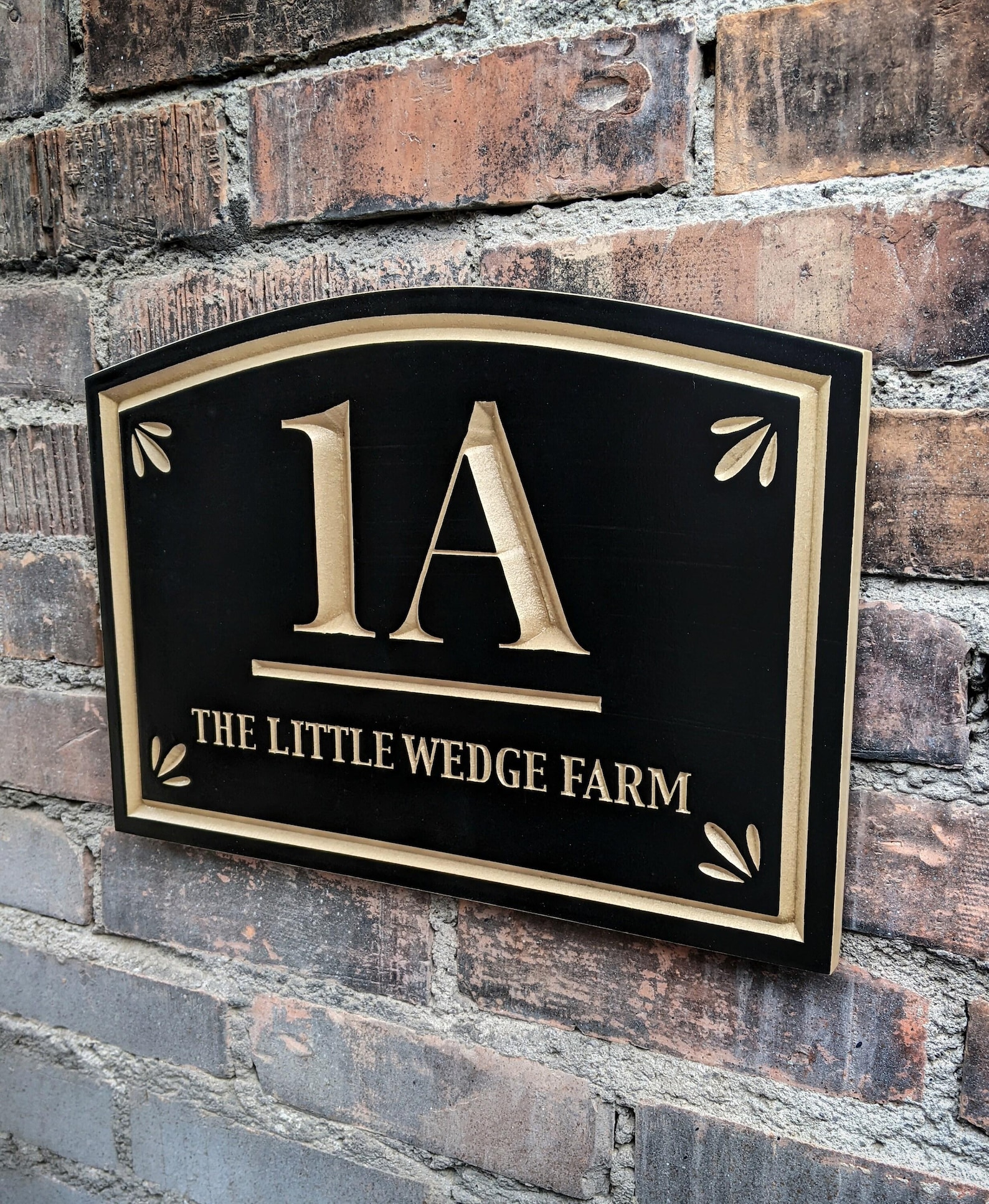 Custom Family Name Sign: Engraved MDF House Plaque With Classic Motifs ...