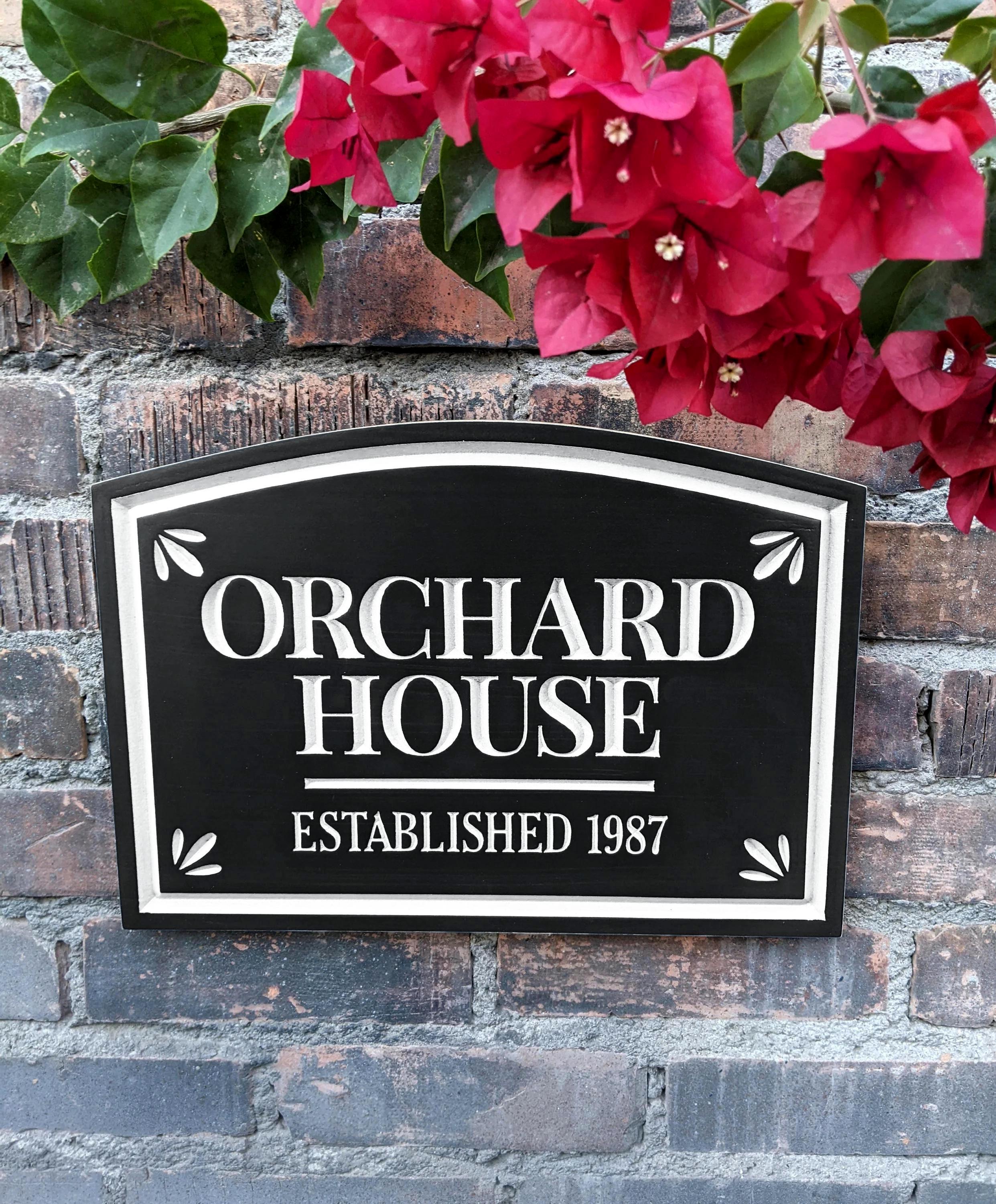 PVC Home Name Sign: Classic and Elegant Family Name Plaque ...