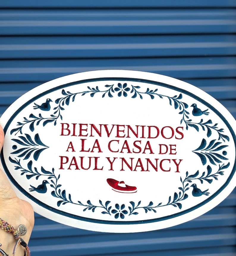 Custom Mexican Hacienda Family Name Sign: Jalisco Ranch Style Plaque - Etsy