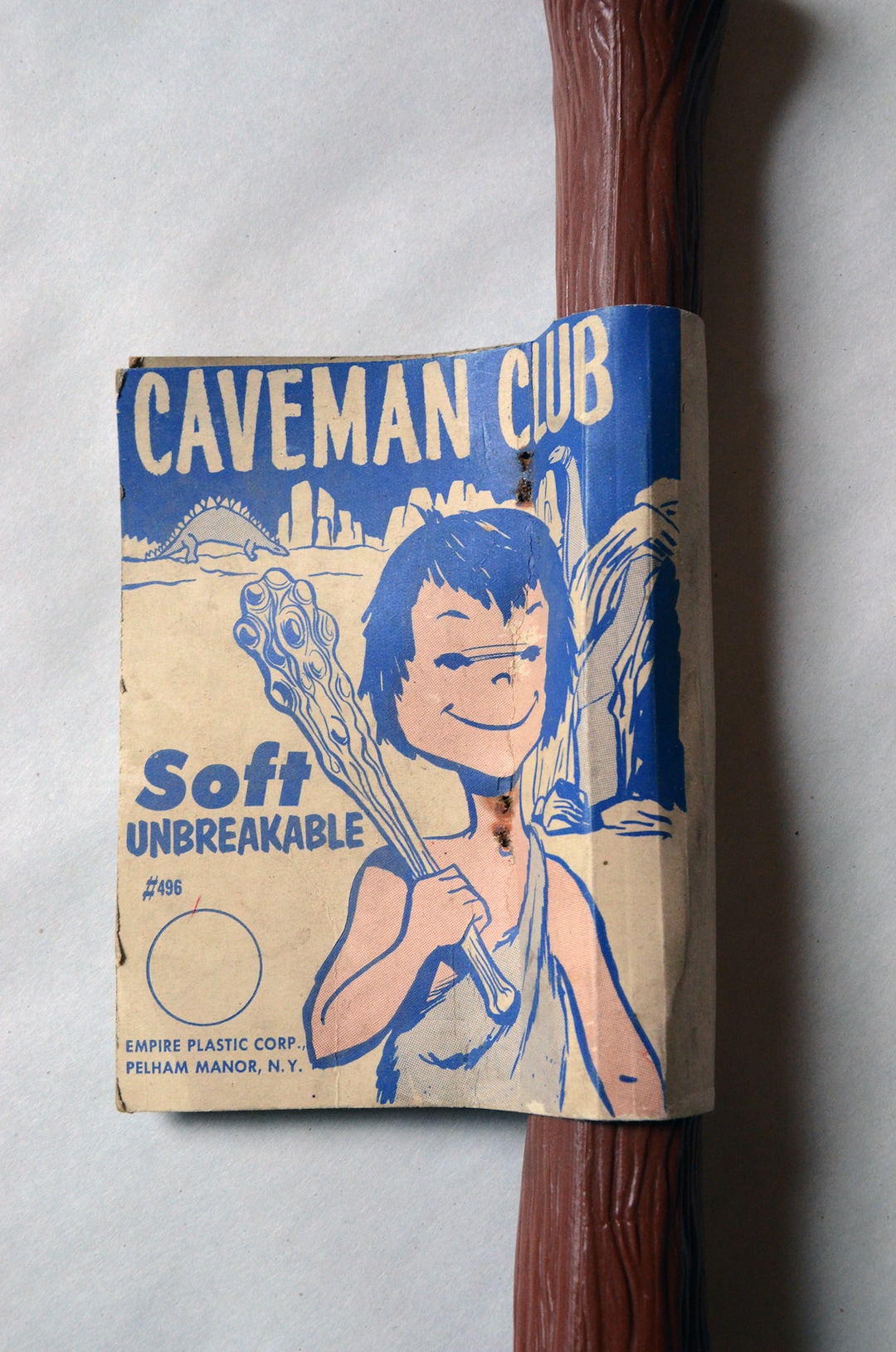 1960s CAVEMAN CLUB Toy Mfg. by Empire Plastic Corp. With Original ...