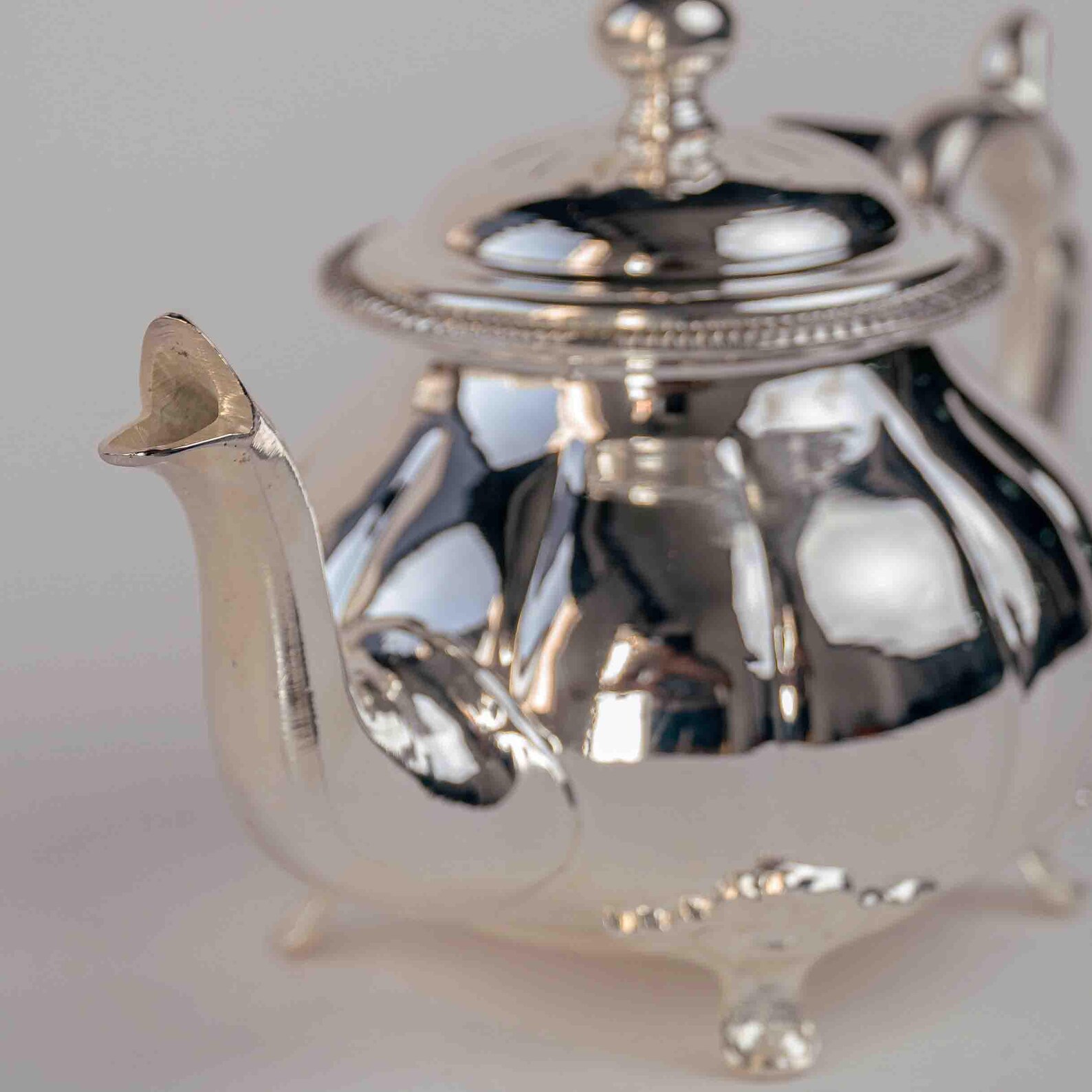 Handmade Silver Plated Moroccan Teapot – Engraved Brass Mint Tea Pot - Etsy