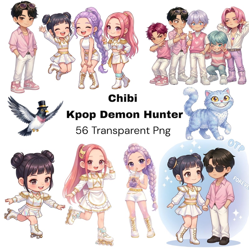 Kpop Demon Hunter Cat - Etsy