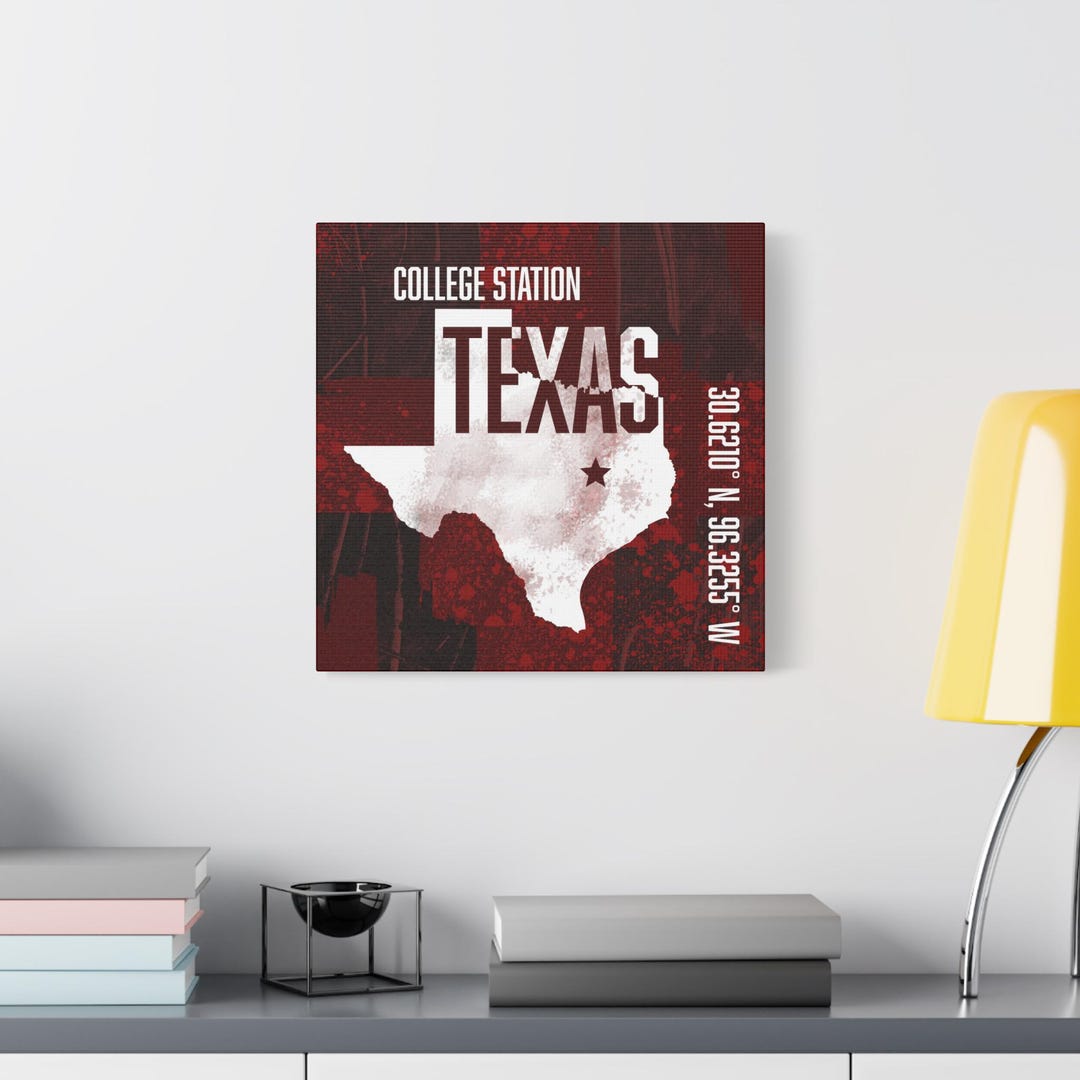 Texas A&M Map Art, College Station, Wall Art - Etsy