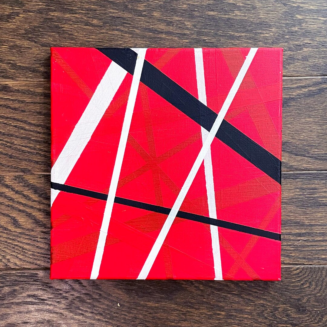 12x12 EVH Stripe Painting – Frank 2 - Etsy