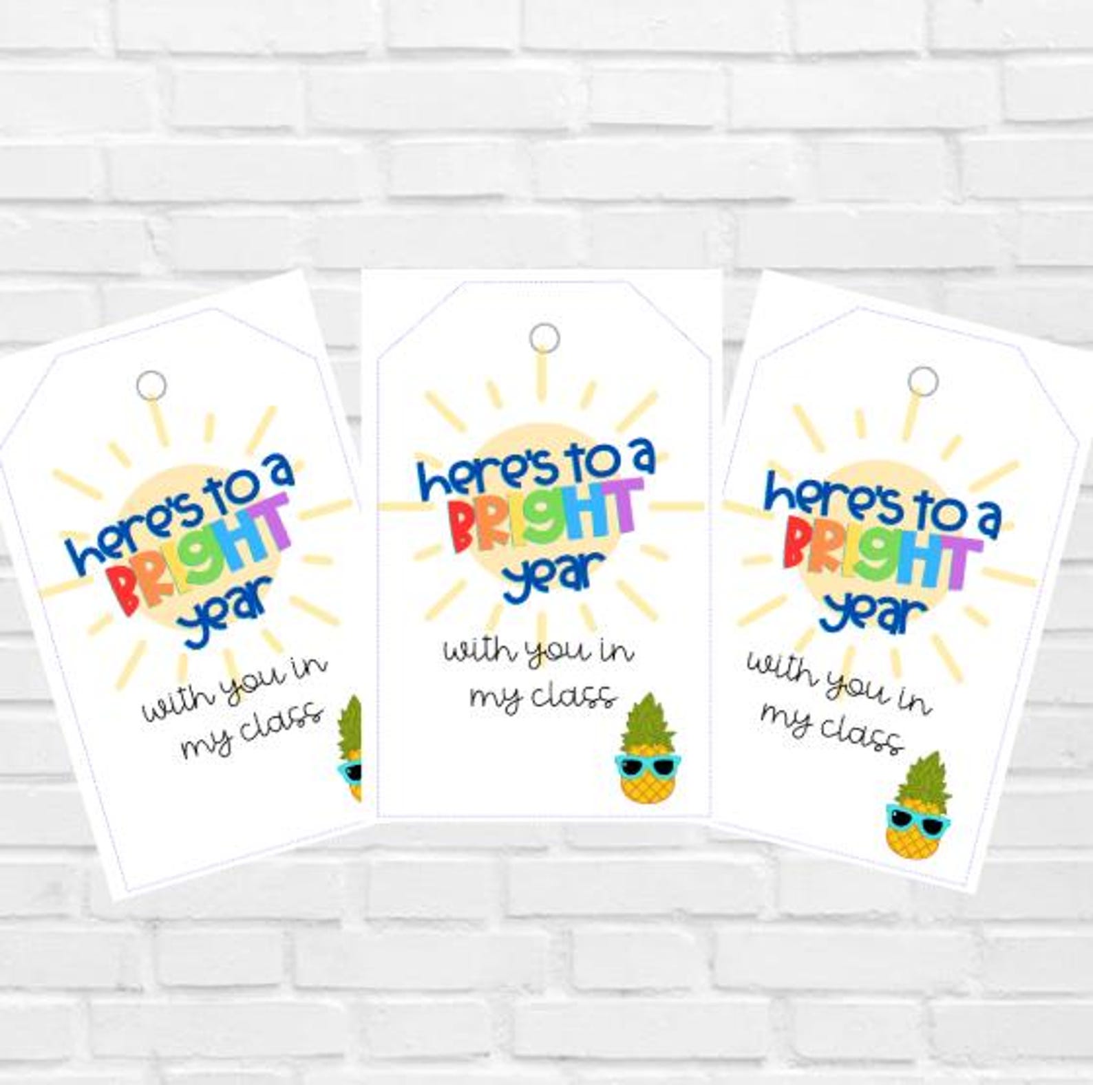 Back to School Gift Tags Printable | First Day of School Tags for ...