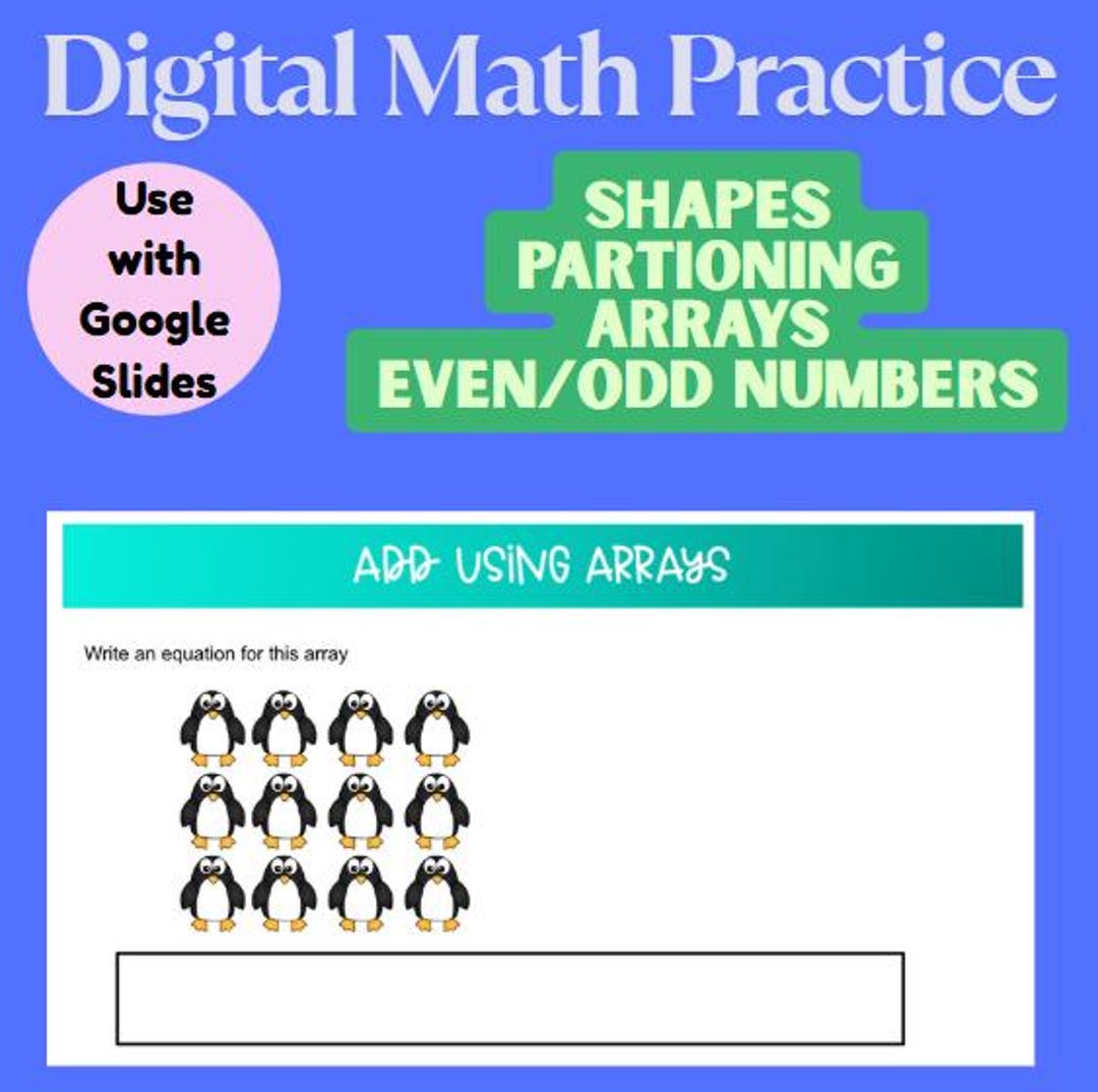 2nd Grade Digital Math Activities | Geometry, Partitioning Shapes ...