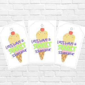 Back to School Gift Tags Printable | First Day of School Tags for ...