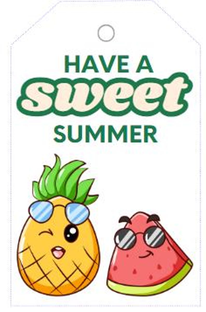 Summer Gift Tags Printable | End of Year Student or Teacher Tags | Cute ...