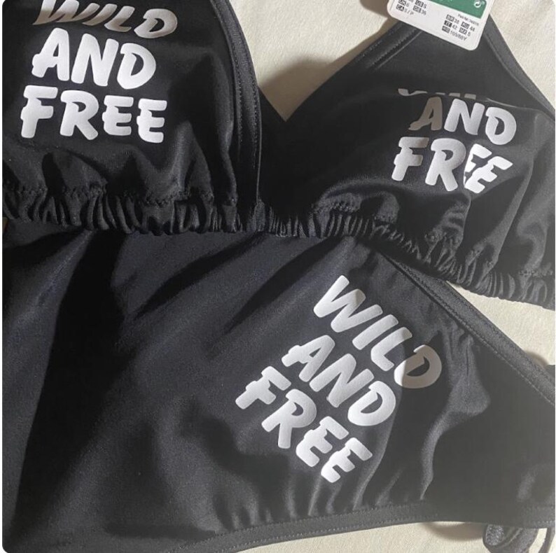 Custom Bikini Set | Personalized Swimwear for Women Your Text, Words ...