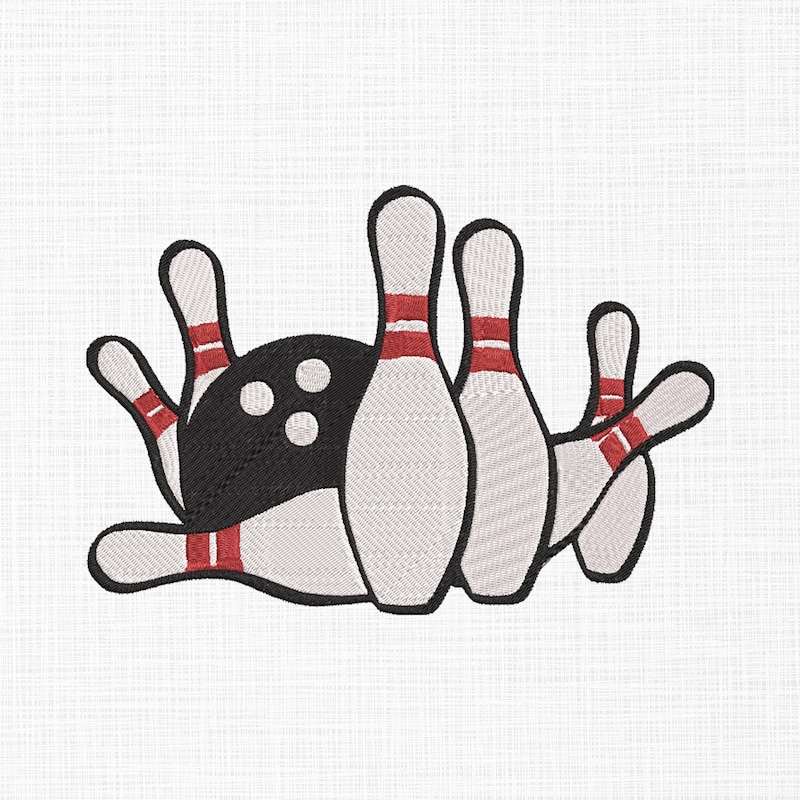 Bowling Embroidery - Etsy