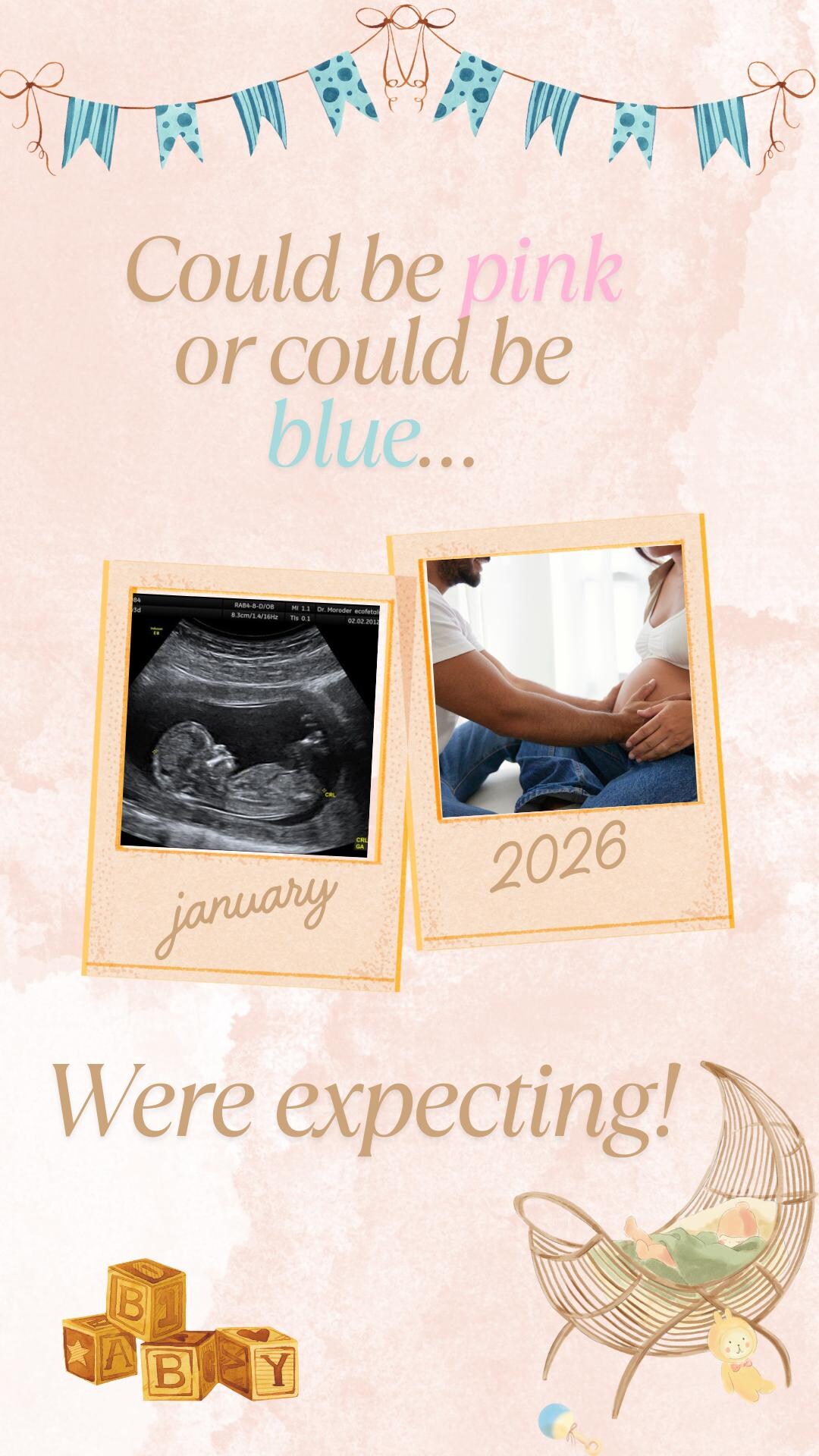 Digital Pregnancy Announcement | Expecting | Growing Family ...
