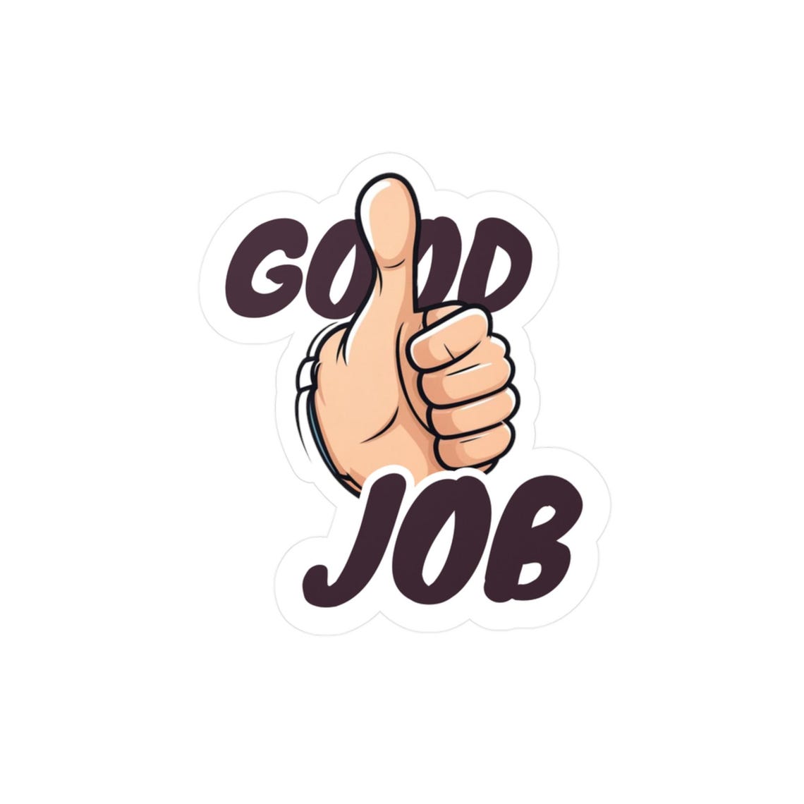 Good Job Thumbs up Motivational Vinyl Decal - Office, Classroom, Kids ...