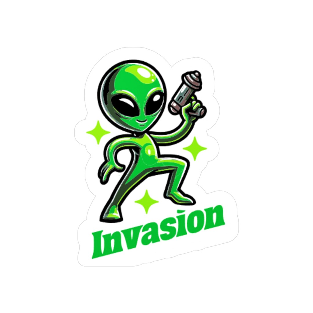 Alien Invasion Vinyl Decals | Fun Stickers for Kids, Home Decor, Alien ...