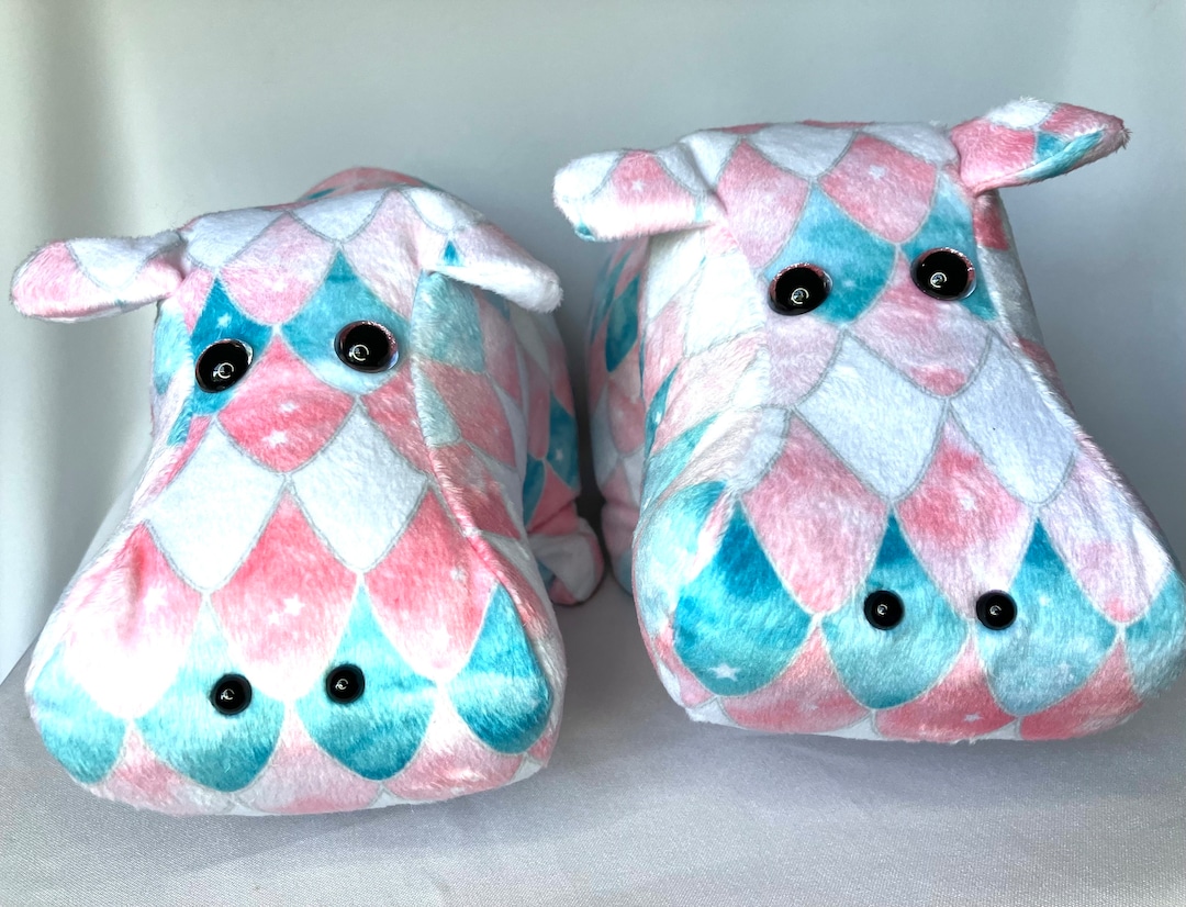 Trans Pride Minky Hippo Stuffed Animal, Ready to Ship - Etsy
