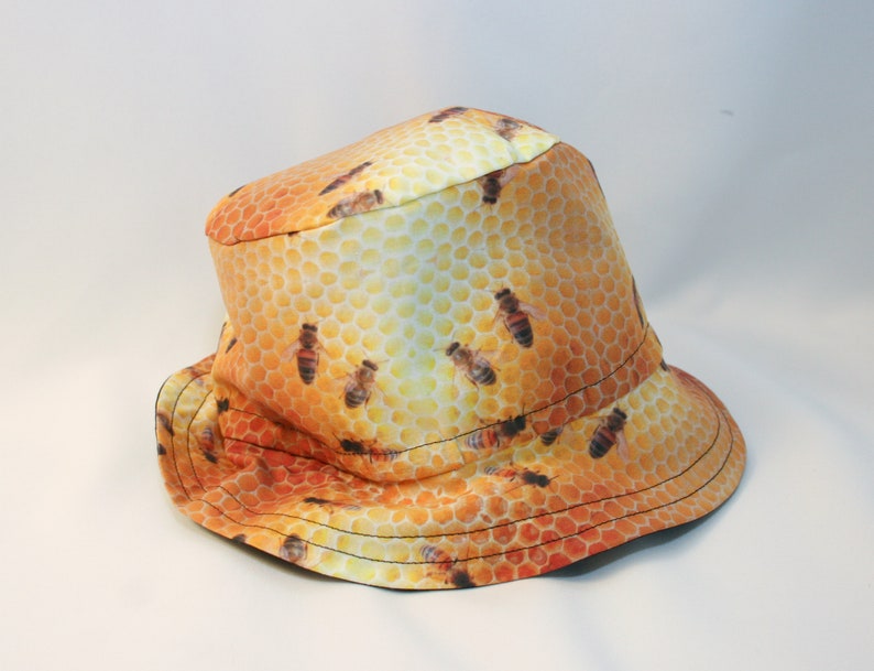 Bees and Honeycomb Child Bucket Hat Ready to Ship - Etsy