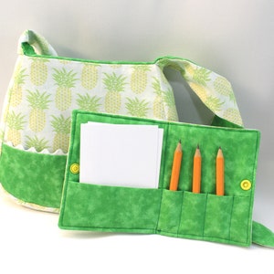 Pineapple Pun Purse and Crayon Wallet Set, Ready to Ship - Etsy