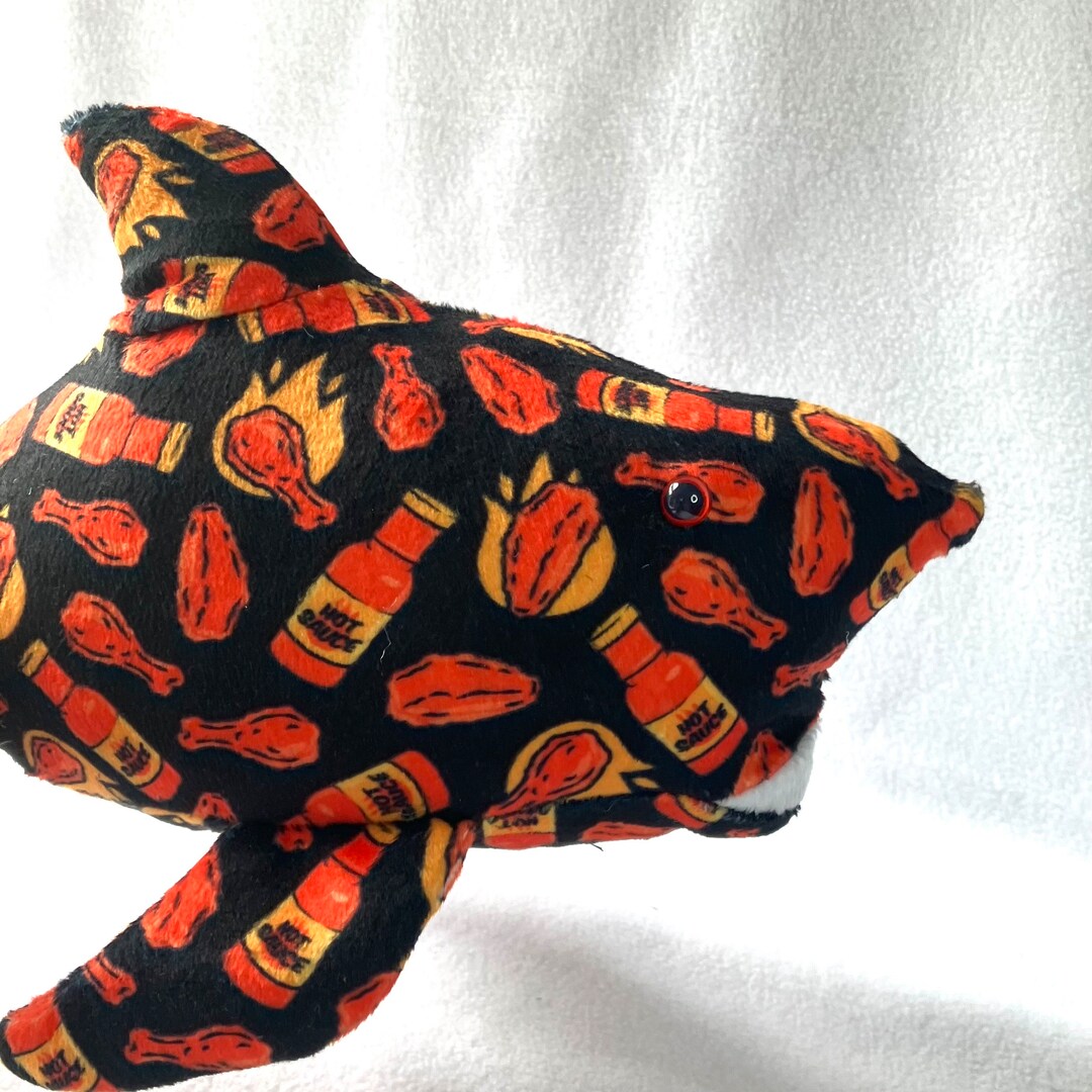 Hot Wings Shark Minky Stuffed Animal, Ready to Ship - Etsy