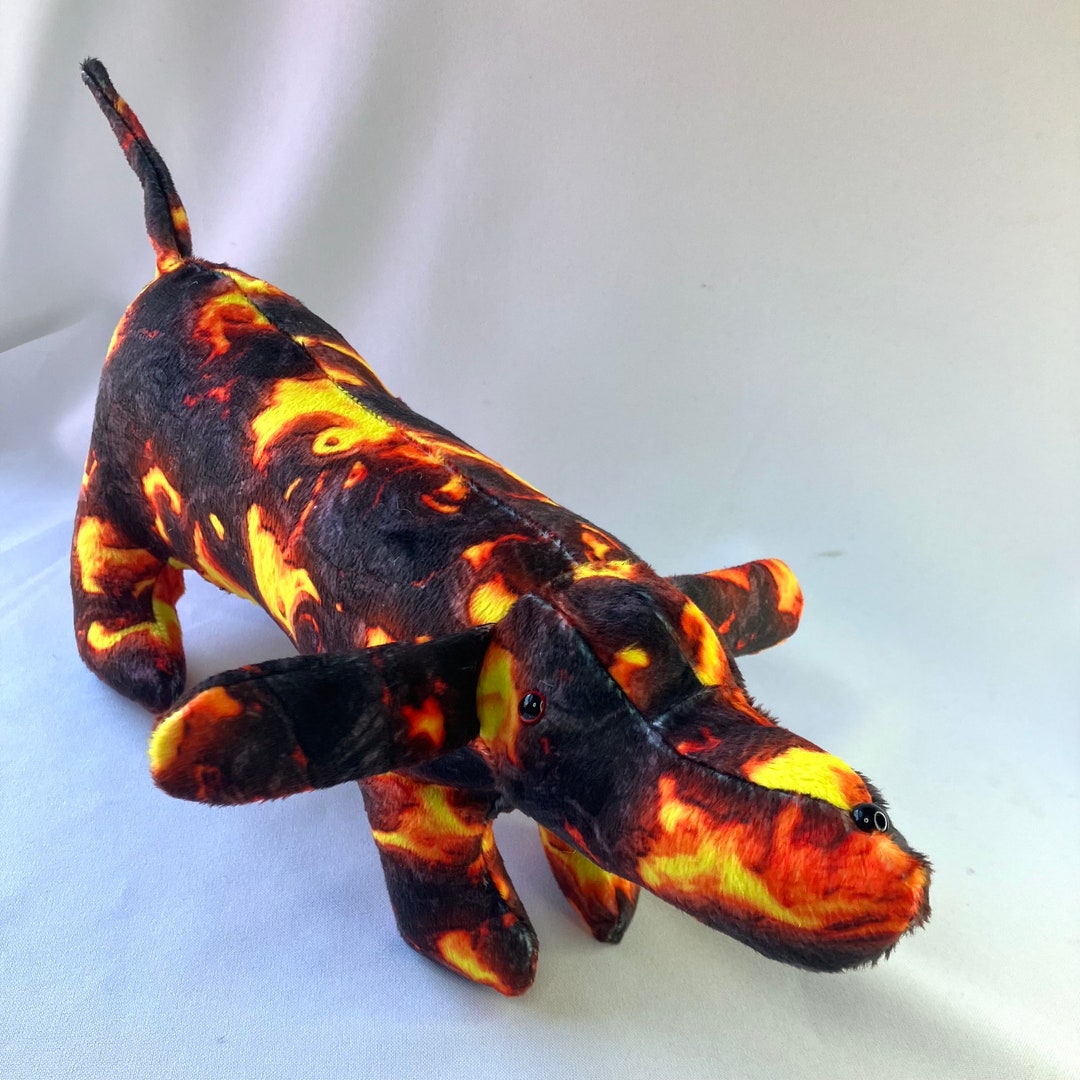 Lava Dachshund Minky Stuffed Animal, Ready to Ship - Etsy