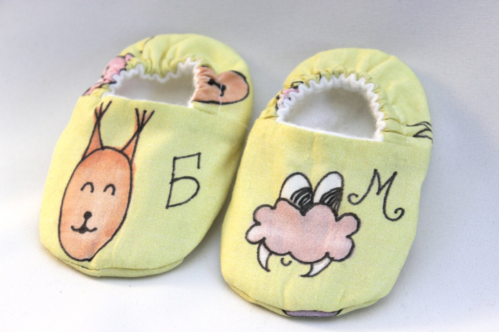 Abetka Ukrainian Alphabet Baby Slippers 0-3 Months Ready to | Etsy