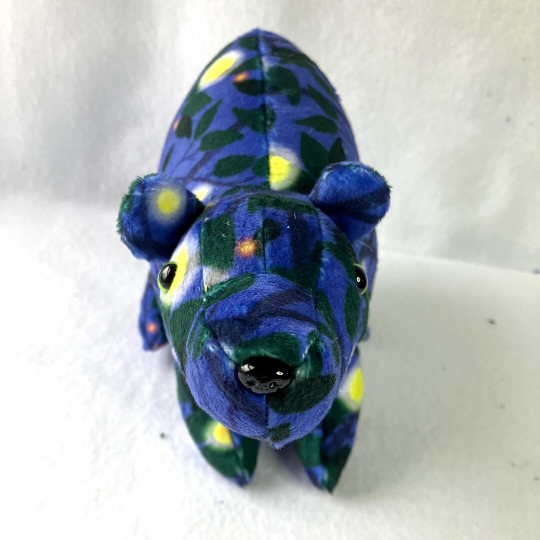 Fireflies Minky Mini Bear Stuffed Animal, Ready to Ship - Etsy