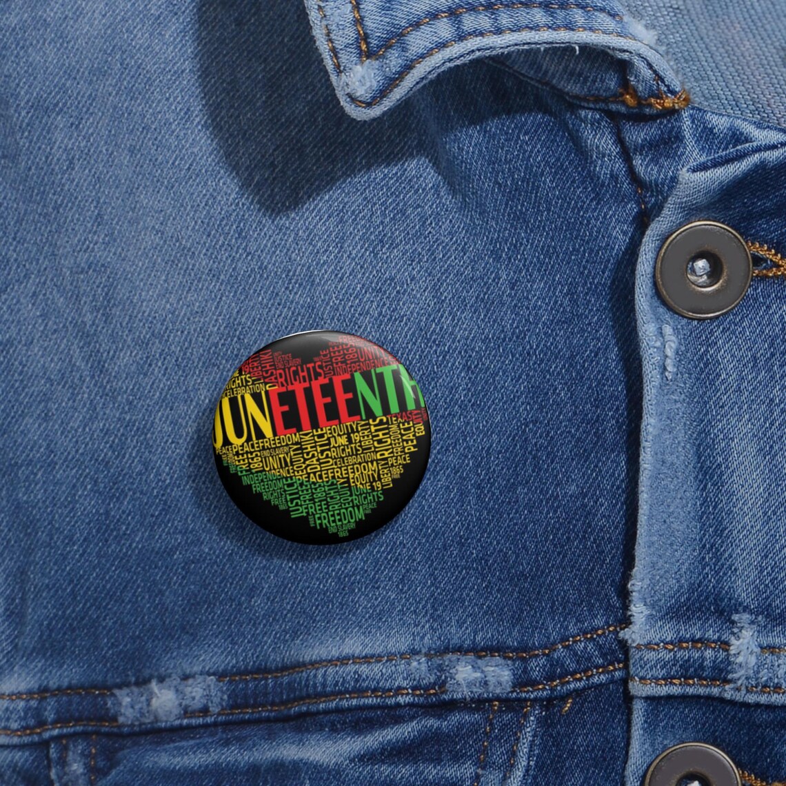 Juneteenth Pin Buttons, Black History Pins, Historical African American ...