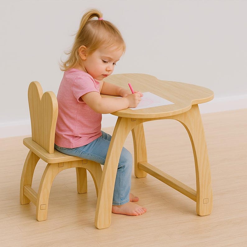 Cloud Kids Table & Chair Set – CNC Slot Design for Laser Cutting (dxf ...