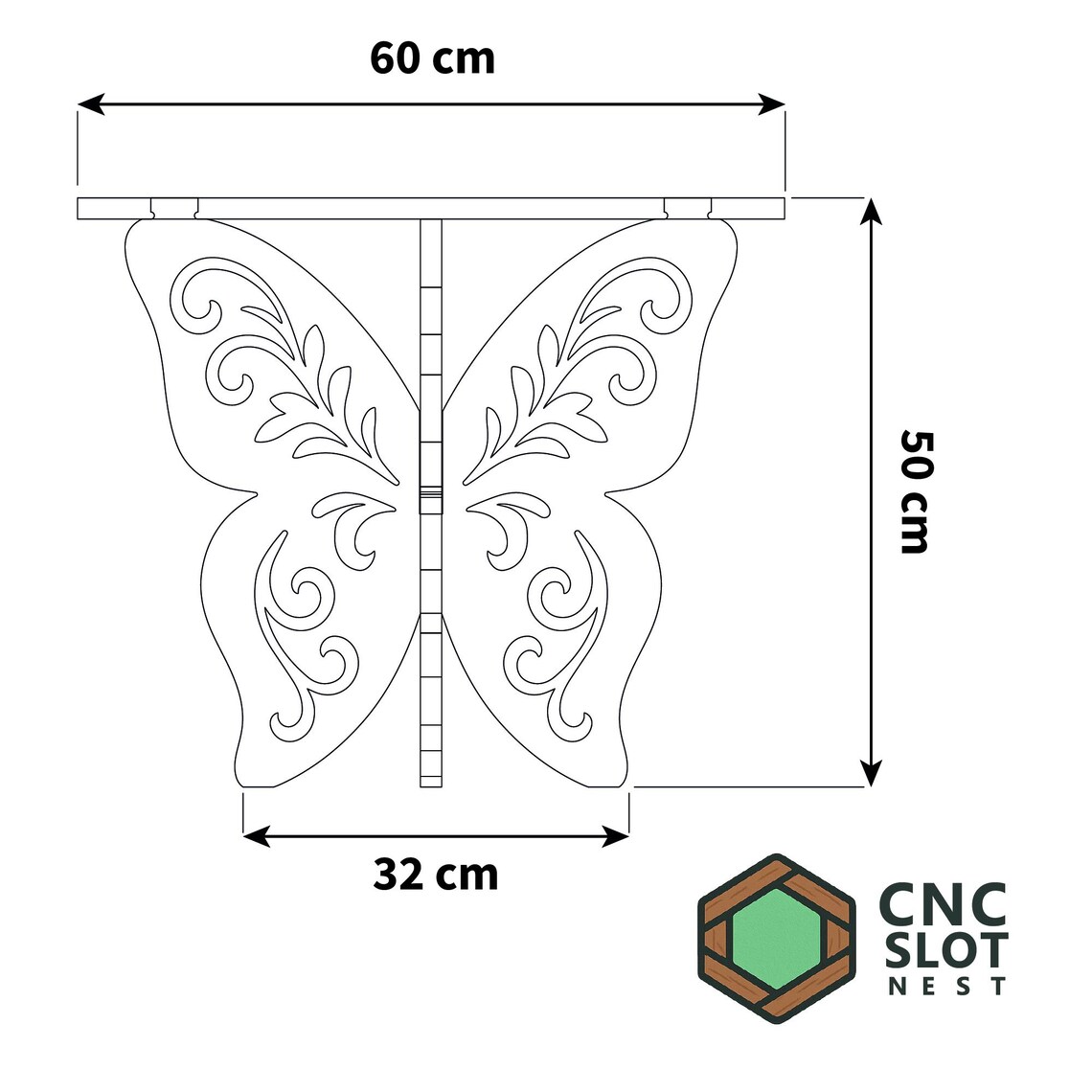 Butterfly CNC Table – Digital Download (dxf, Svg, Pdf) - Etsy