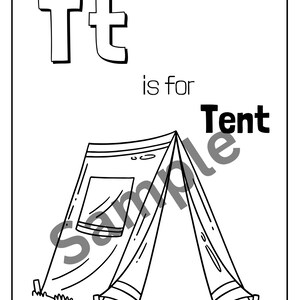T is for Coloring Sheets - Etsy