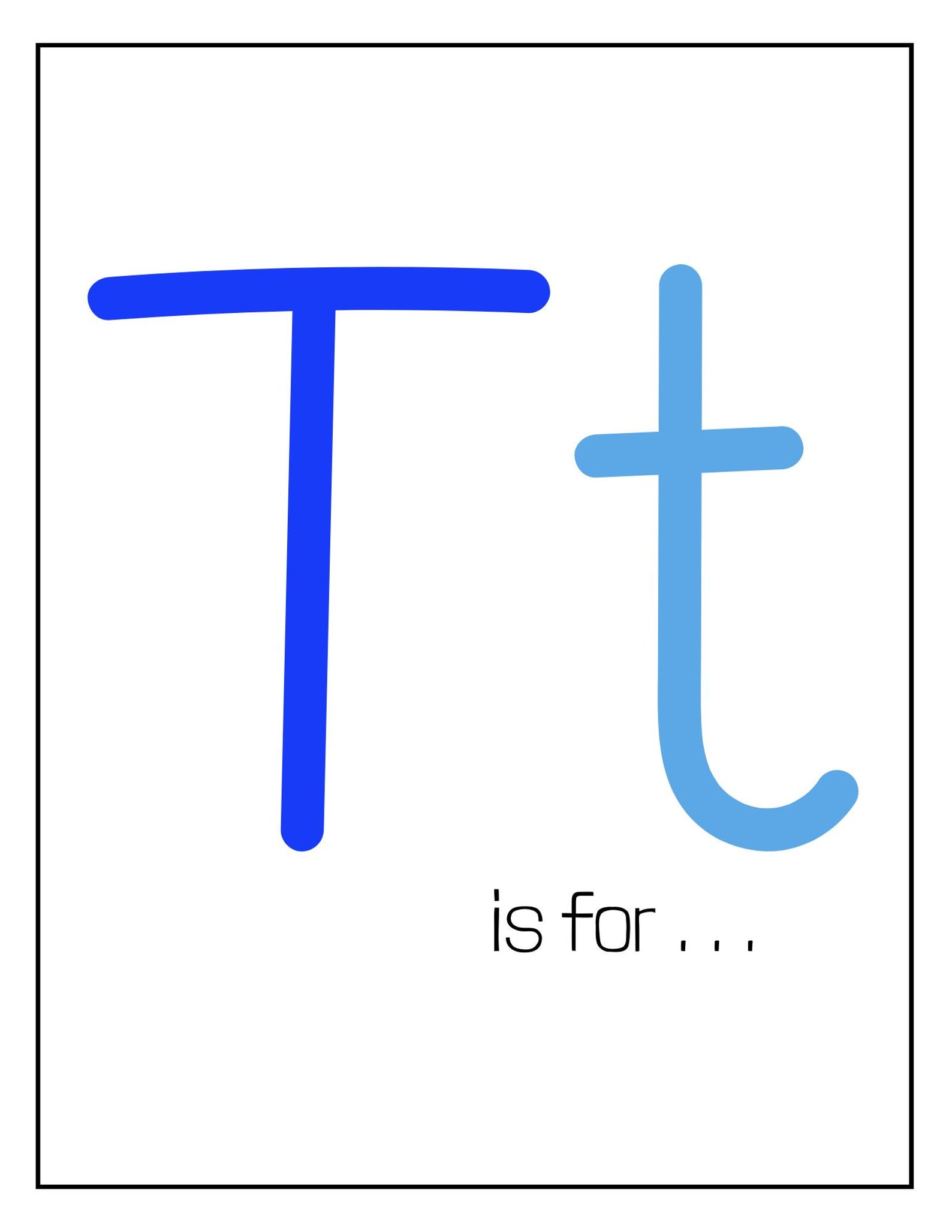 T is for Coloring Sheets - Etsy