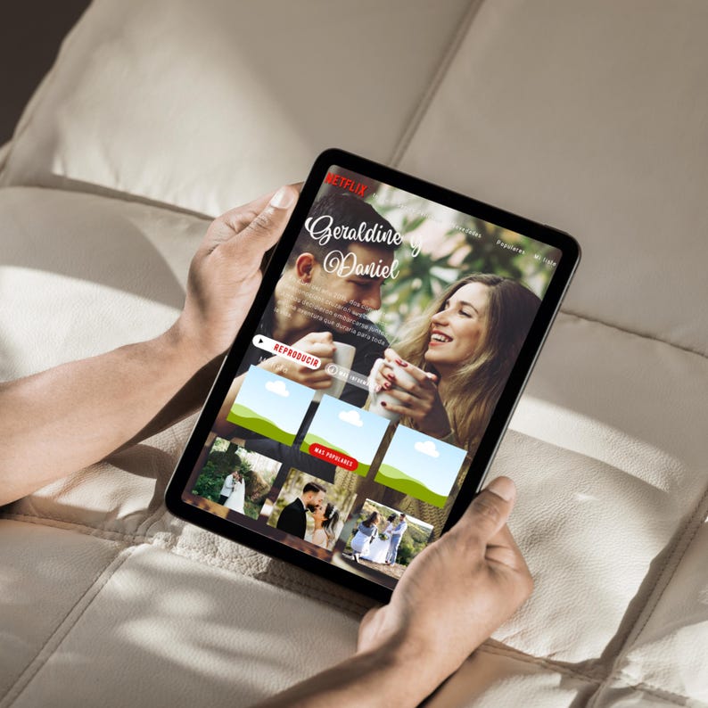 Neflix Template,personalized Netflix Style Photo Collage,gift for ...