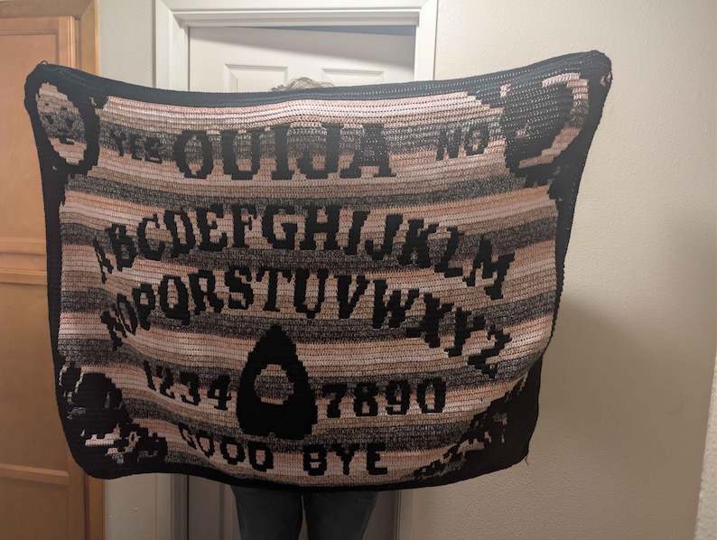 Overlay Mosaic Crochet PATTERN ONLY Ouija Throw Ouija Board Blanket - Etsy