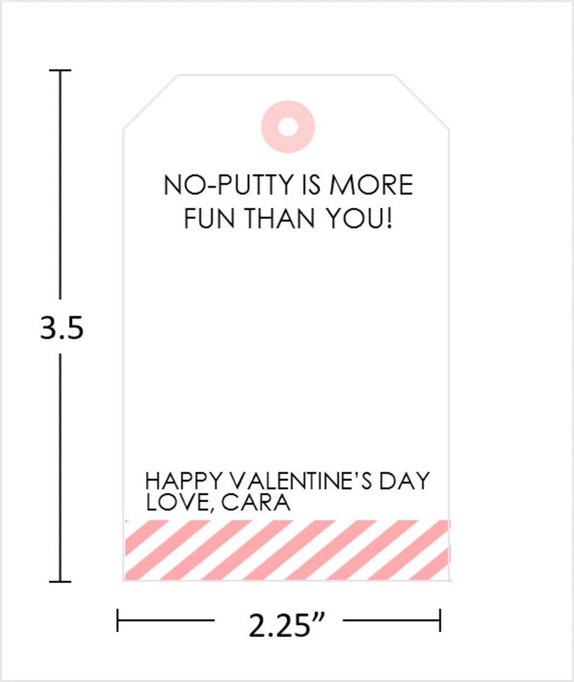 No Putty is More Fun Than You Favor Tag Punny - Etsy