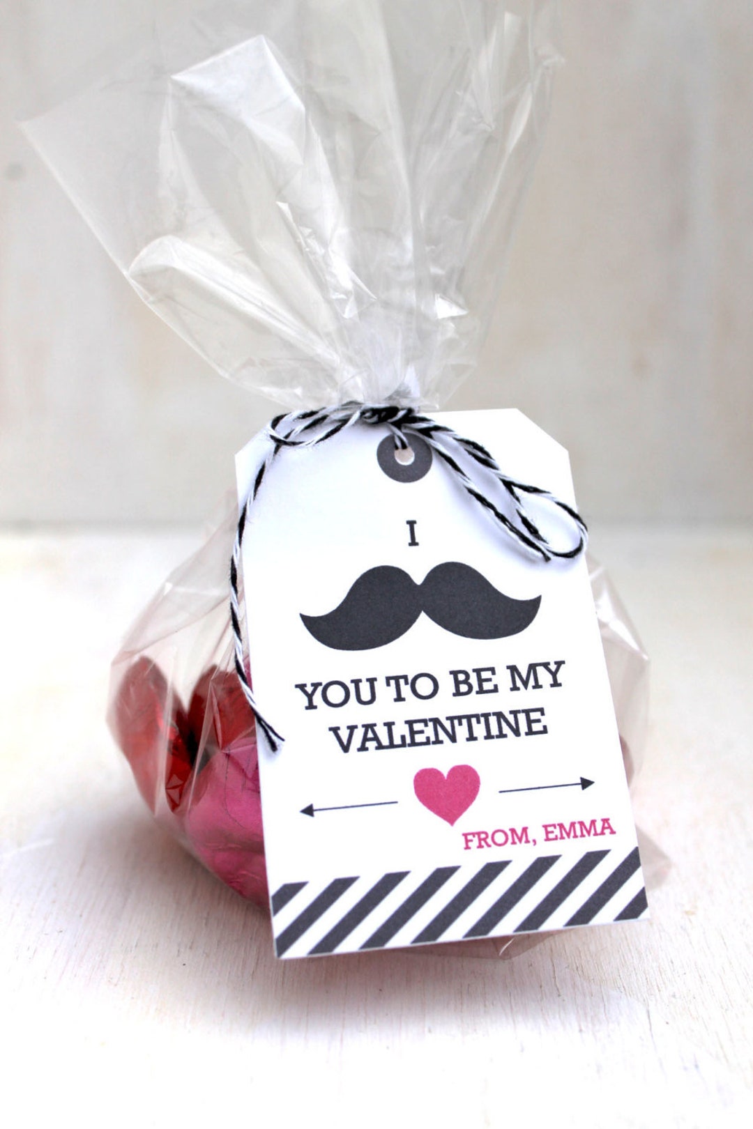 I Mustache You to Be My Valentine Punny Valentine's Day Favor Tag ...