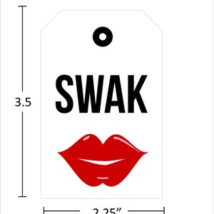 Sealed With a Kiss SWAK Punny Valentine's Kisses - Etsy