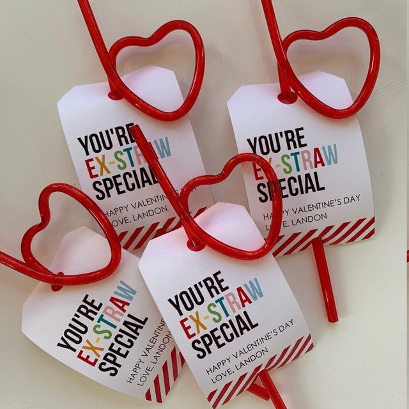 Printable Valentine's You're Ex-straw Special Favor - Etsy