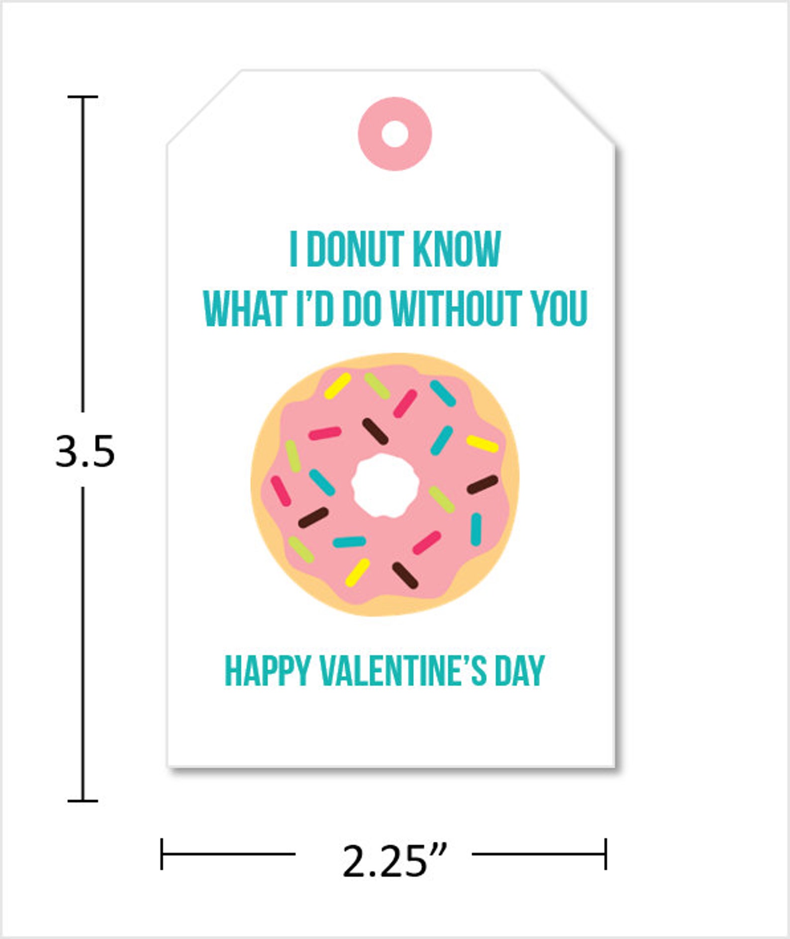 I Donut Know What I'd Do Without You Valentine's - Etsy
