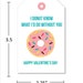 I Donut Know What I'd Do Without You Valentine's - Etsy