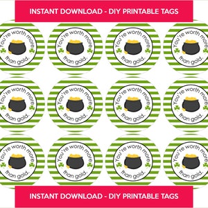 You're Worth More Than a Pot of Gold - St. Patrick's Day Labels, St ...