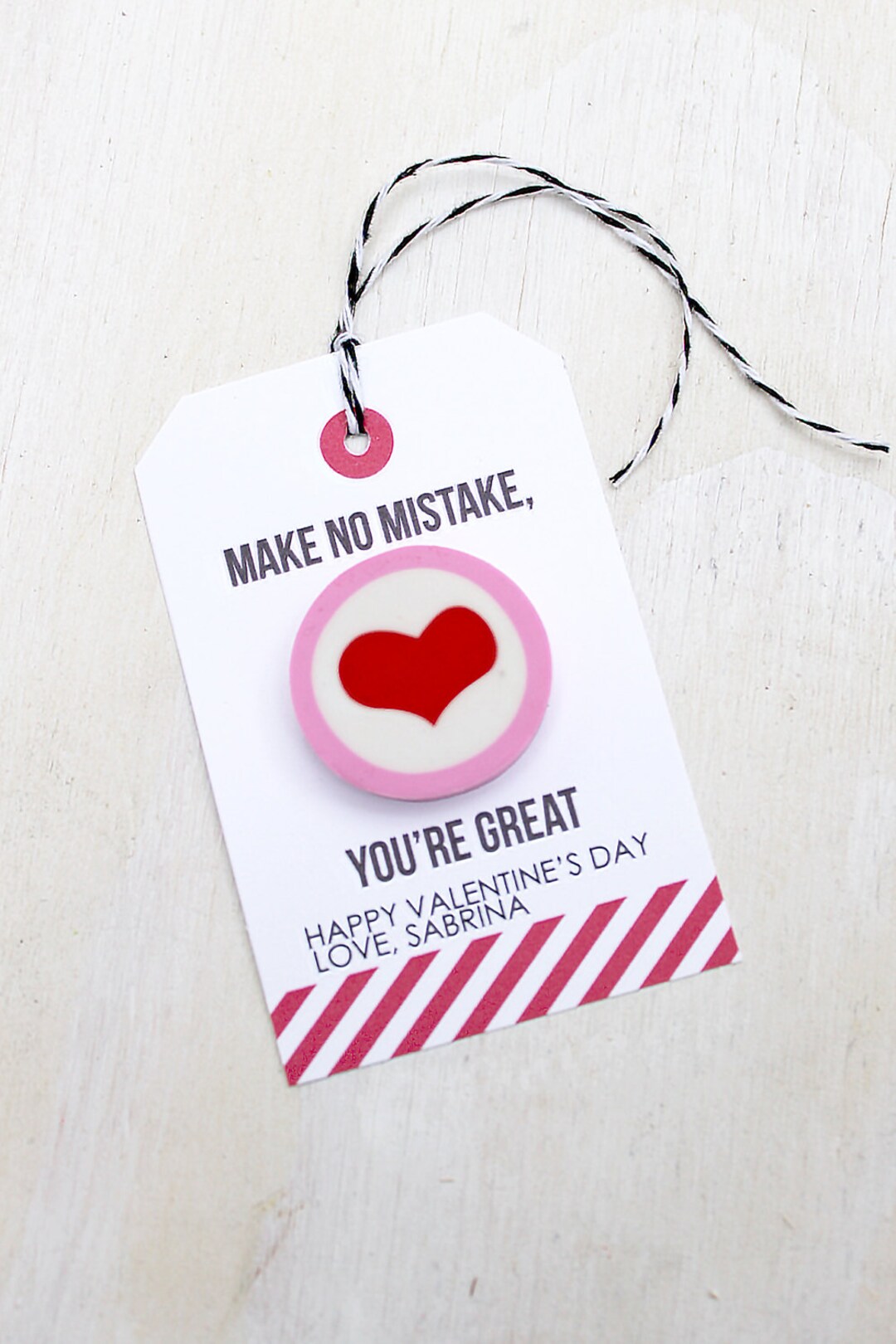 Make No Mistake You're Great, Punny Valentine's, Classroom Treat Labels ...
