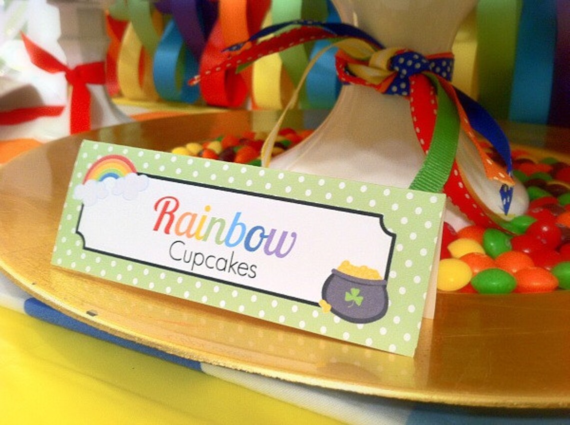 St. Patrick's Day Classroom Party Printables Rainbow - Etsy