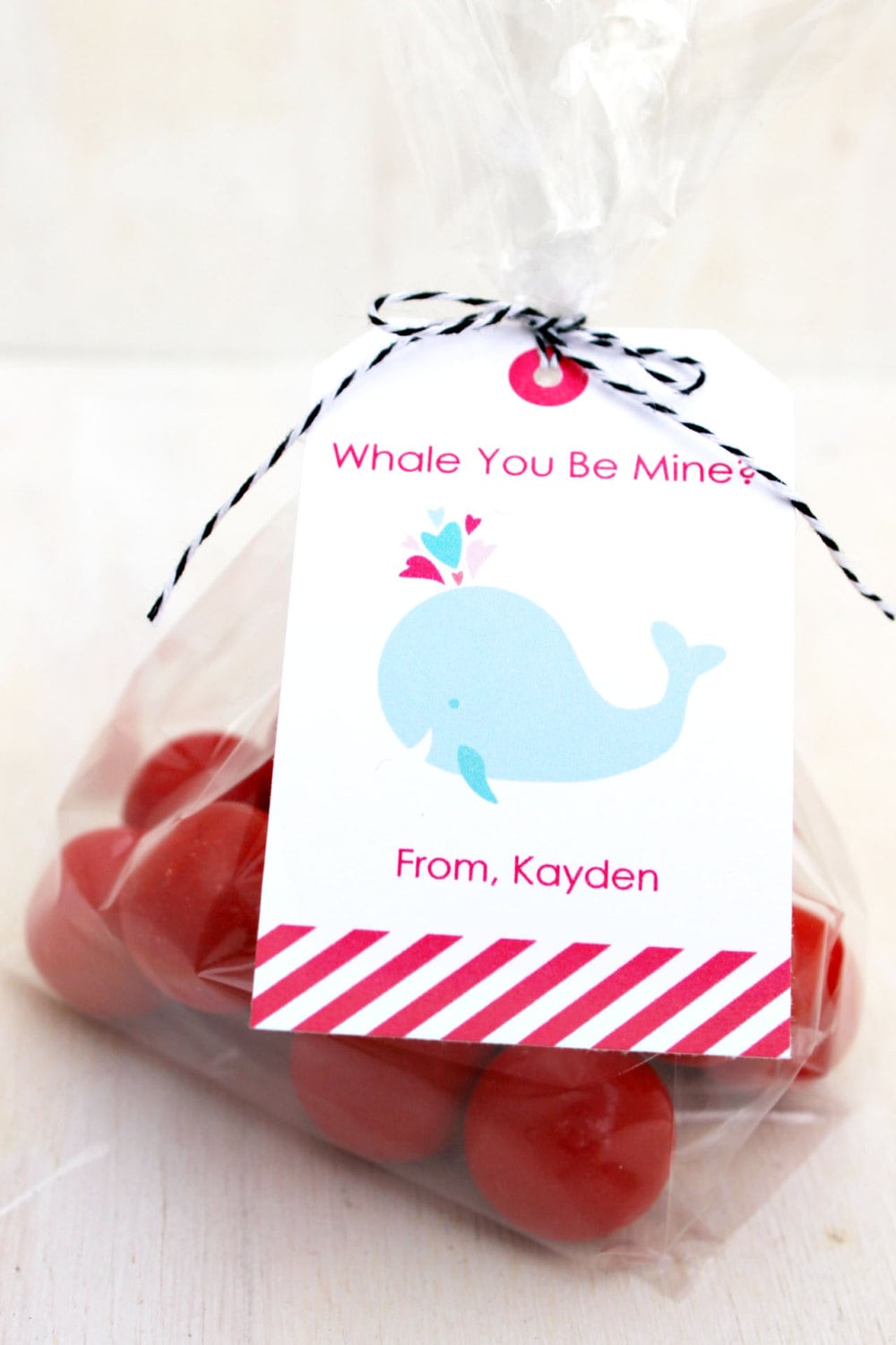 Whale You Be Mine Valentine Favor Tag Punny Valentine's | Etsy