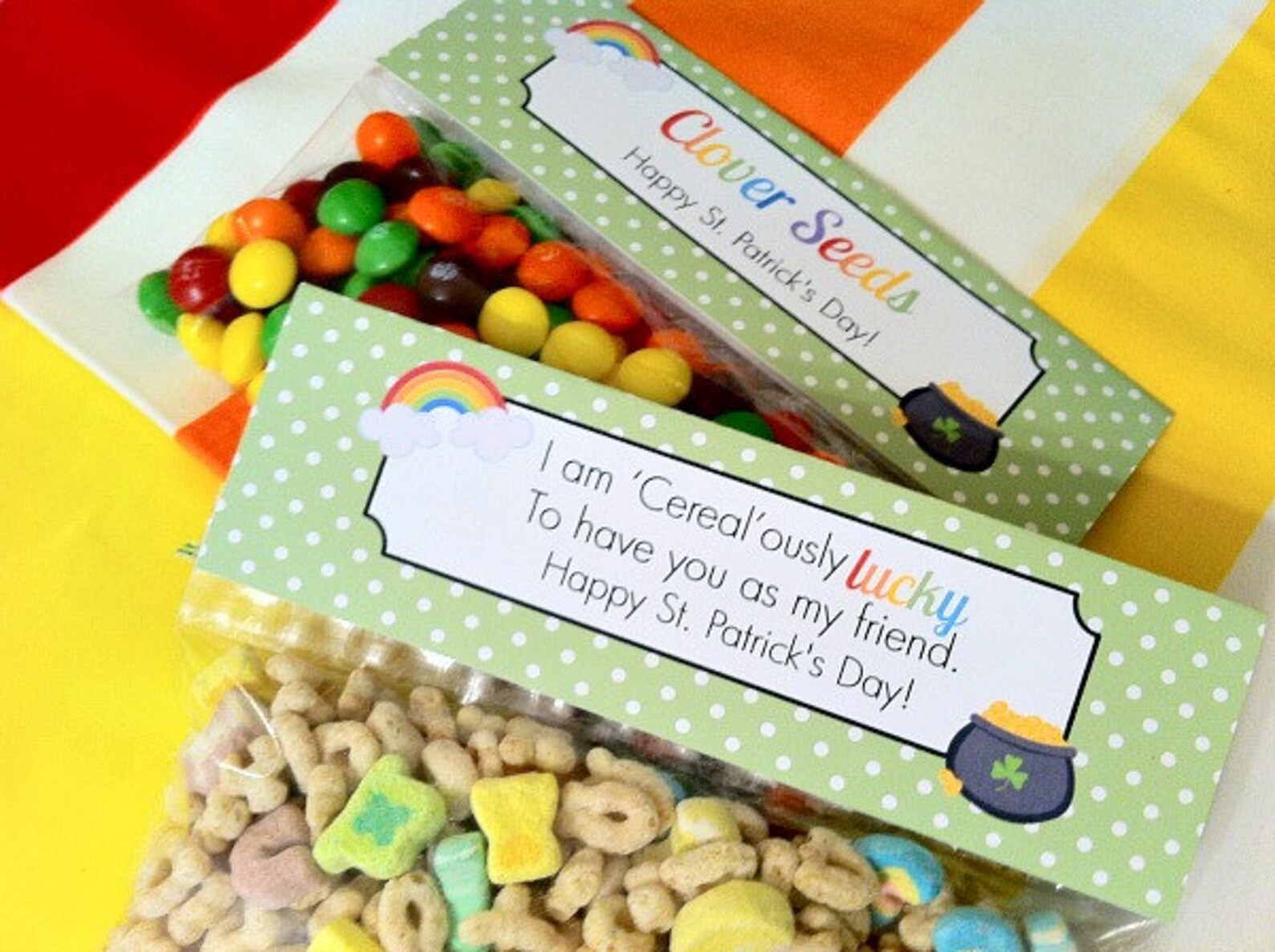 Cereal-ously Lucky St. Patrick's Day Printable Bag Topper | Treat Bag ...