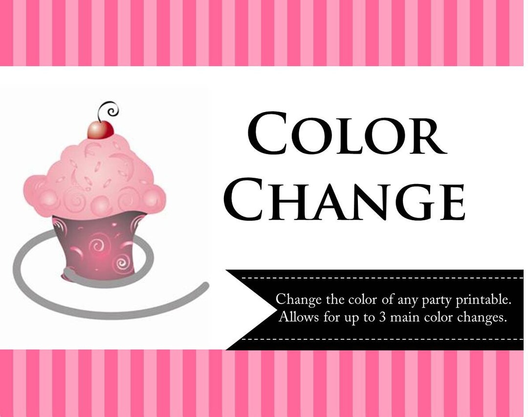 Color Change Printable Kits - Etsy
